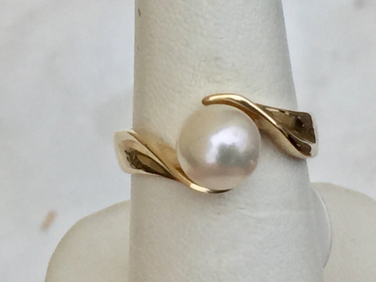 Pearl 14K Yellow Gold Ring - Etsy