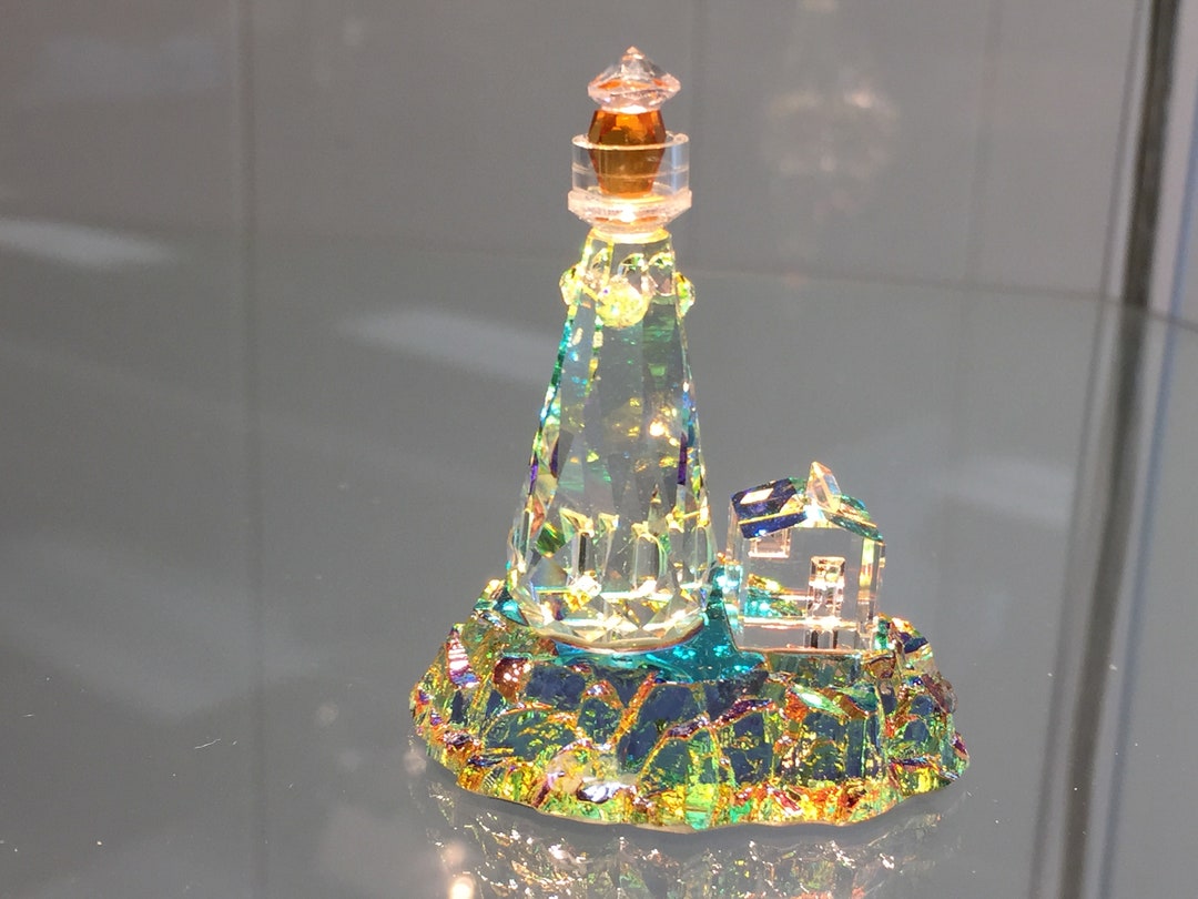 Harbor Lighthouse Crystal Figurine - Etsy
