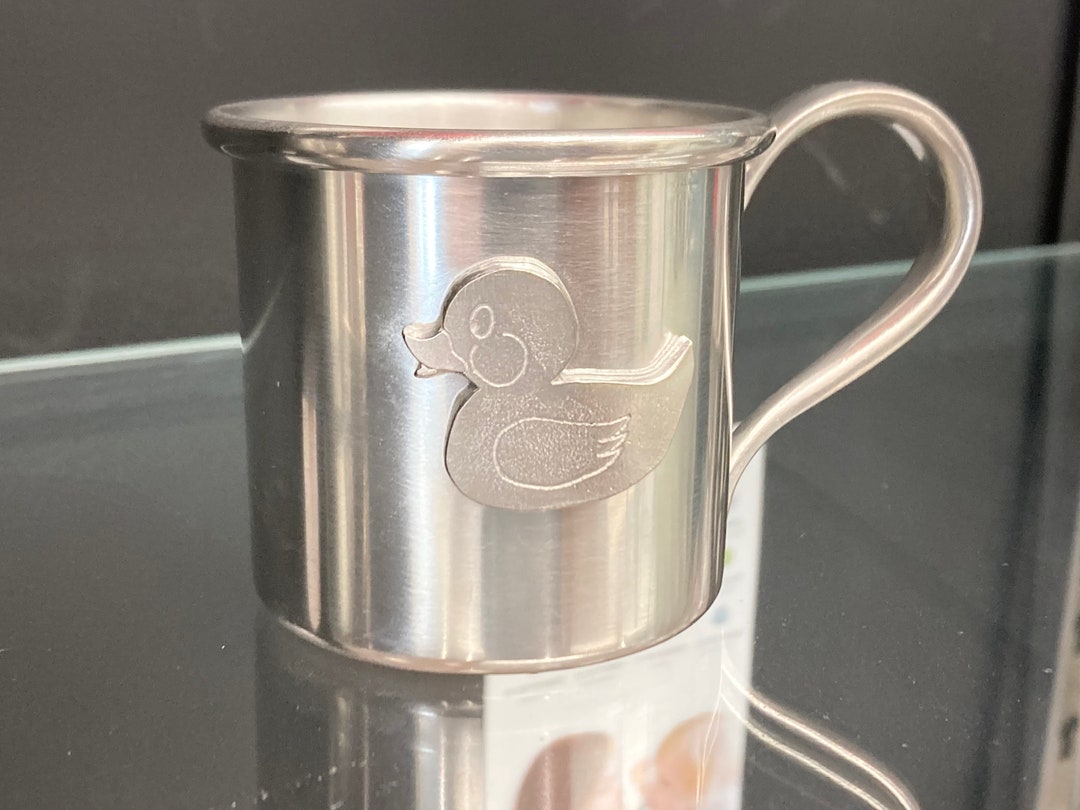 Pewter Duck Baby Cup - Etsy