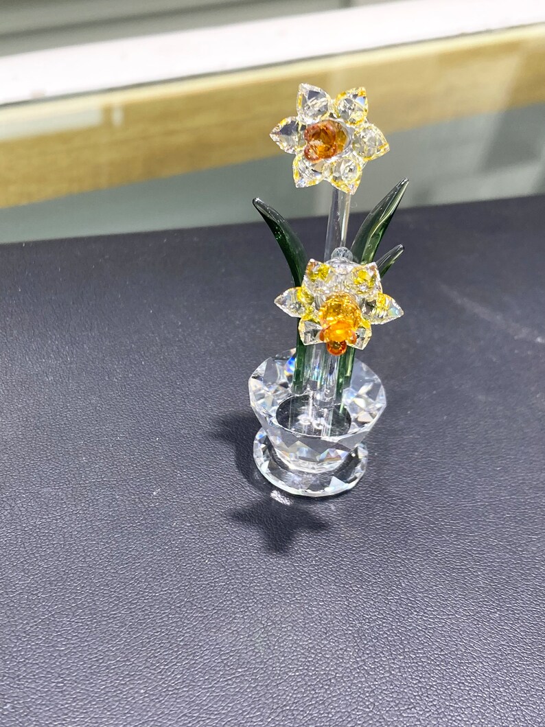 Daffodils Crystal Figurine - Etsy
