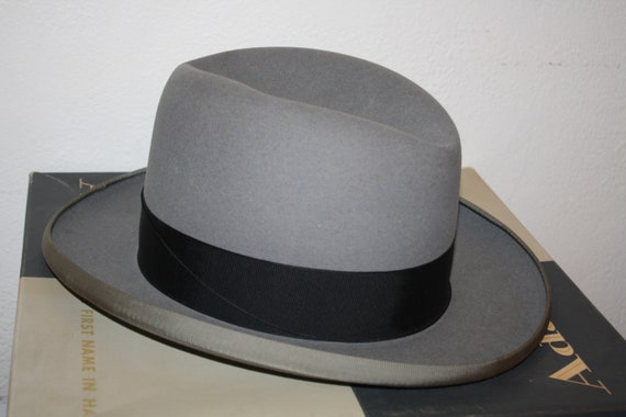 Stetson Felt HAT with Adam hat BOX Wales Style Fedora… - Gem
