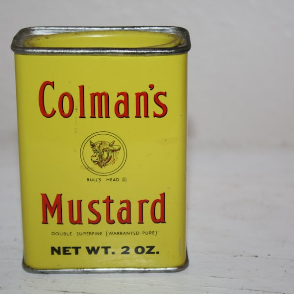 Mustard Tin - Etsy