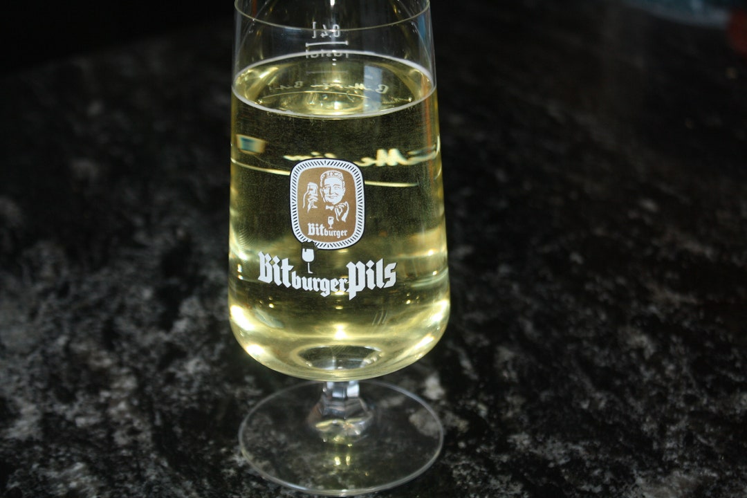 Bitburger Pils Vintage Beer Stemmed Glass .4l Rastal German Barware ...