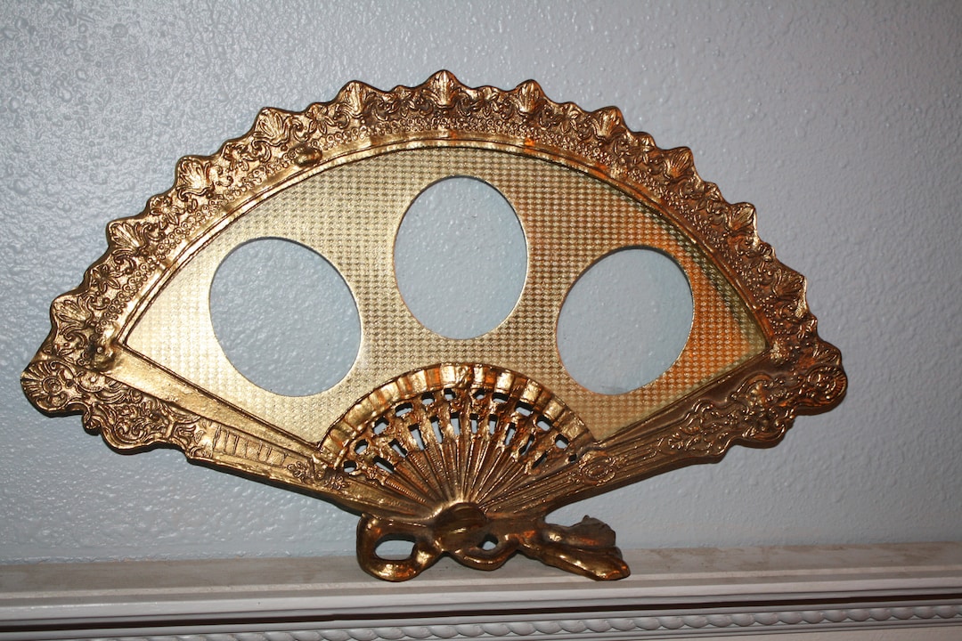 Brass Hand Fan Shaped Picture Frame - Etsy