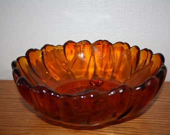 Orange Glass Dish | Etsy
