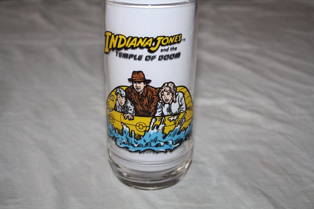 Indiana Jones Drinking Glass Temple of Doom 7UP 1984 - Etsy