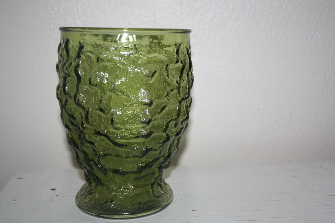 Green Glass Planter Bowl Serving Dish Pot Bowl - Etsy