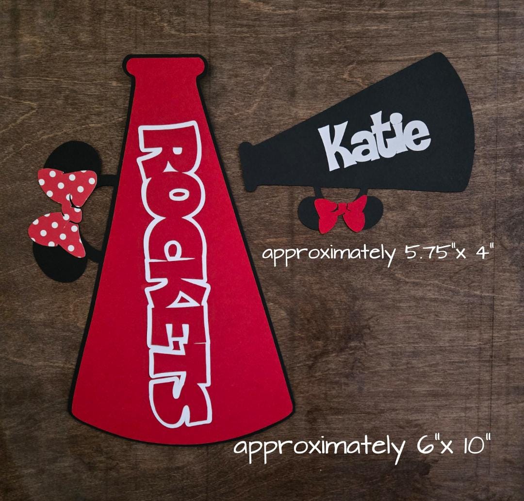 Cheer at Disney Scrapbook Embellishments or Window Decorations ...