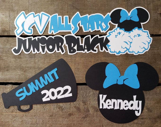 Custom Order Cheer at Disney Scrapbook Embellishments or Window ...