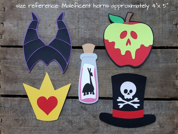 Disney Villain Themed Scrapbooking Embellishments or Window - Etsy