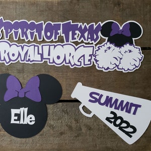 Custom Order Cheer at Disney Scrapbook Embellishments or Window ...