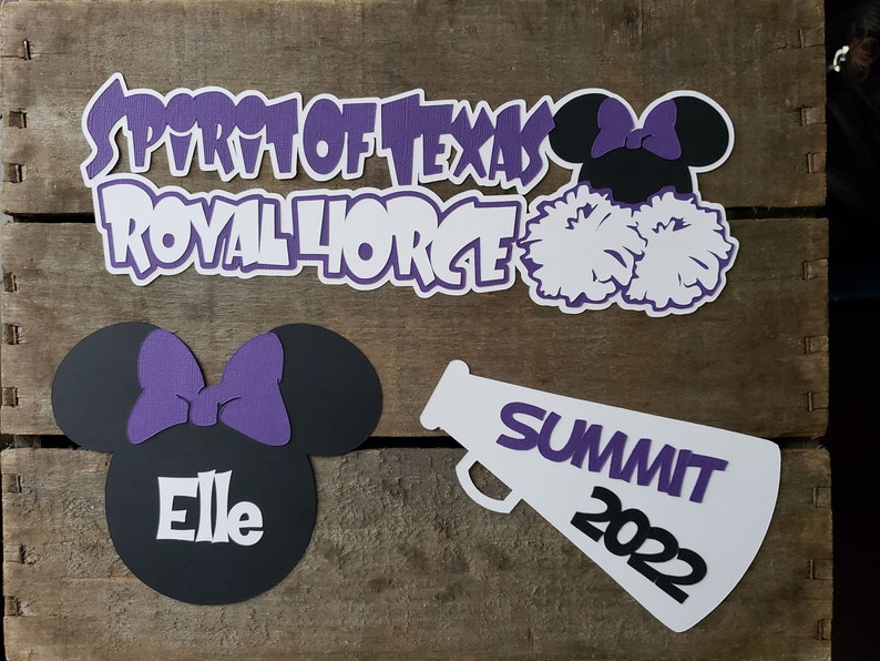 Custom Order Cheer at Disney Scrapbook Embellishments or - Etsy
