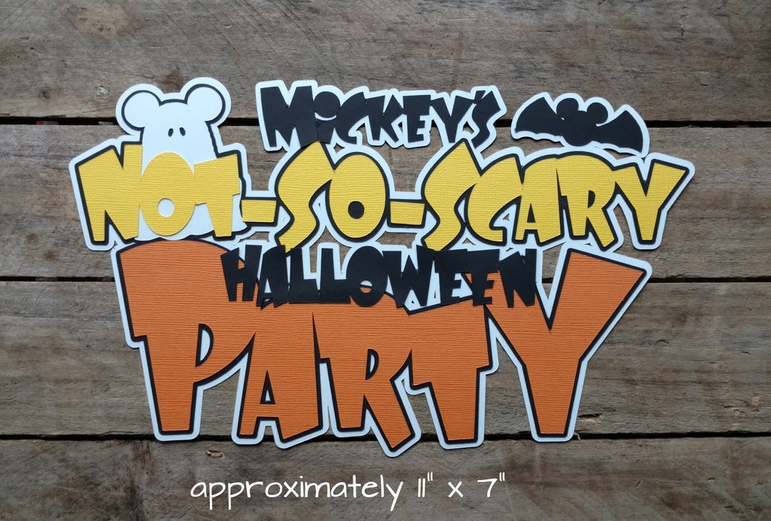 Disney Mickey's Not-so-scary Halloween Party Scrapbooking ...