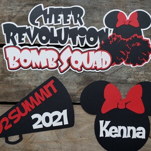 Custom Order Cheer at Disney Scrapbook Embellishments or Window ...