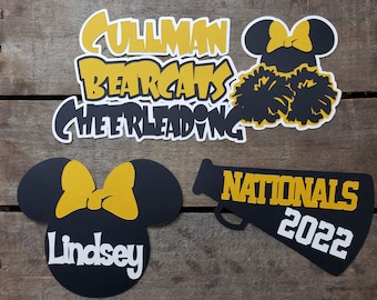 Custom Order Cheer at Disney Scrapbook Embellishments or Window ...