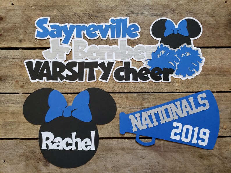 Custom Order Cheer at Disney Scrapbook Embellishments or | Etsy
