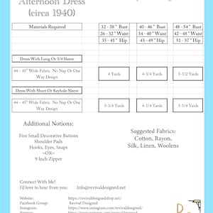 Vintage Sewing Pattern # 9041 Dress With Waist Tucks, Full Size Print ...