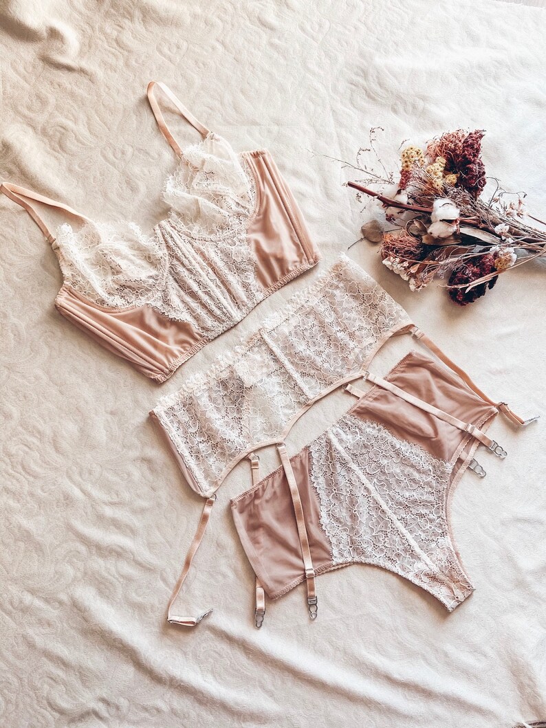 Plus Size Bridal Lingerie Set Plus Size Lingerie Wedding Etsy
