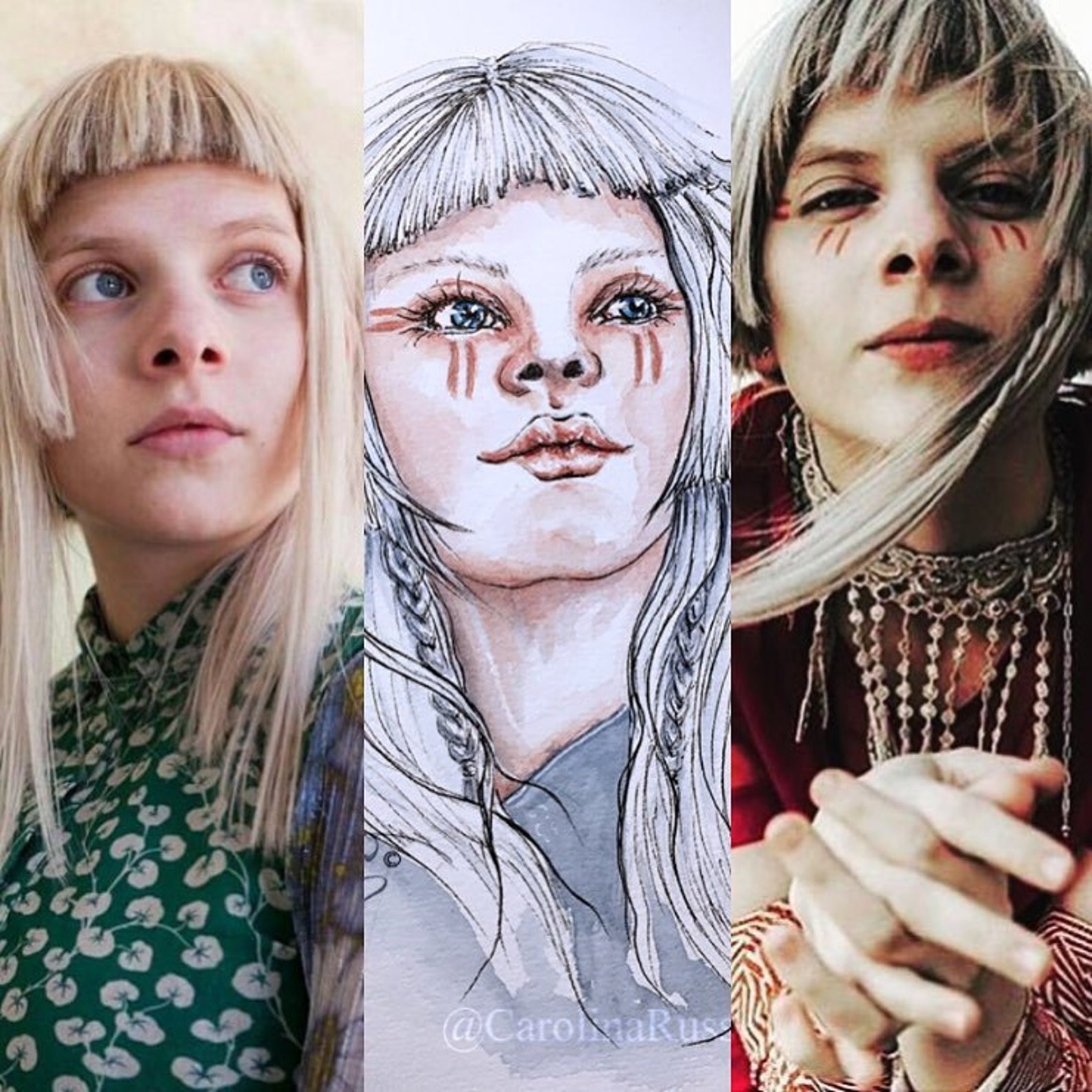 Aurora, Fan Art Portrait, Limited Edition Signed Print, Hand Enhanced ...