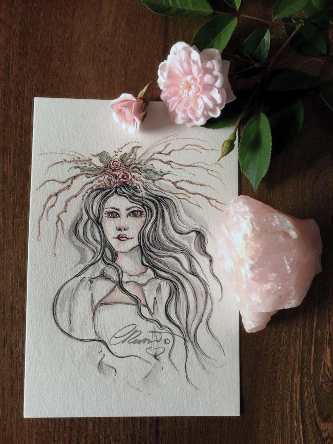 Yule, Forest Goddess, Christmas, Winter Art, Limited Edition Print ...