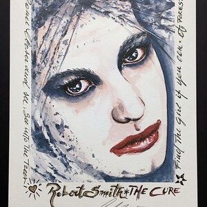 Robert Smith, the Cure, Limited Edition Print, Hand Enhanced ...