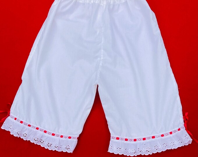Vintage Bloomers/pantaloons/knickerbockers White Cotton Drawers ...