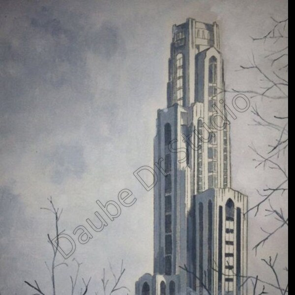 University of Pittsburgh Cathedral of Learning - Etsy