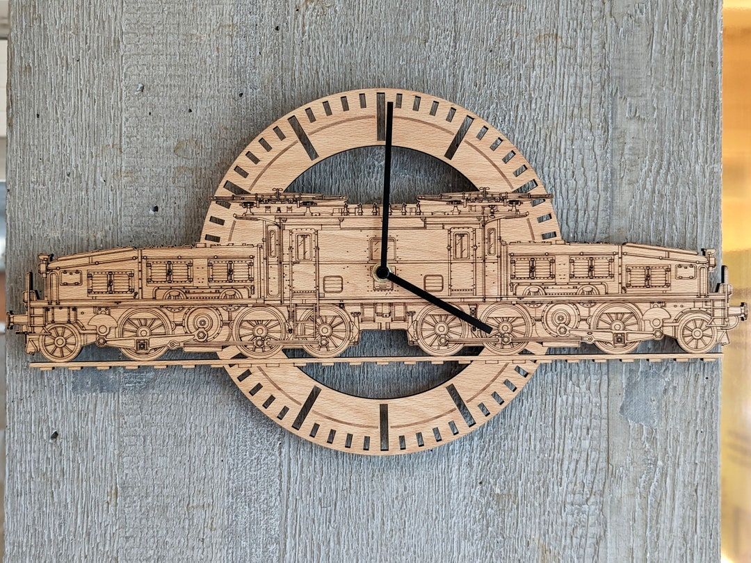 SBB, Swiss Railway Krokodil Wall Clock - Made for Order - Etsy