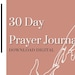 30 Day Prayer Journal, Digital Download - Etsy