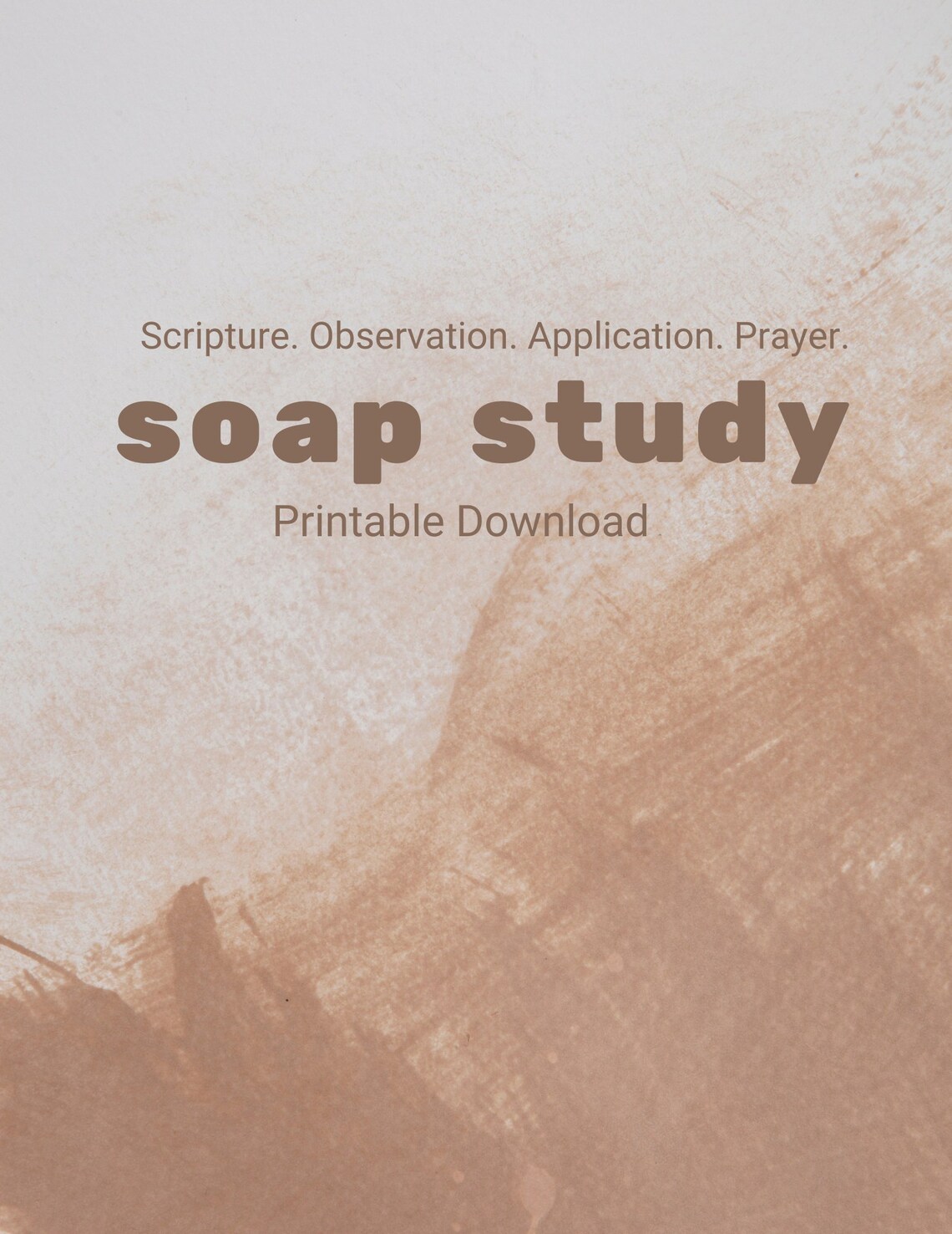 SOAP Bible Study Printable Download - Etsy