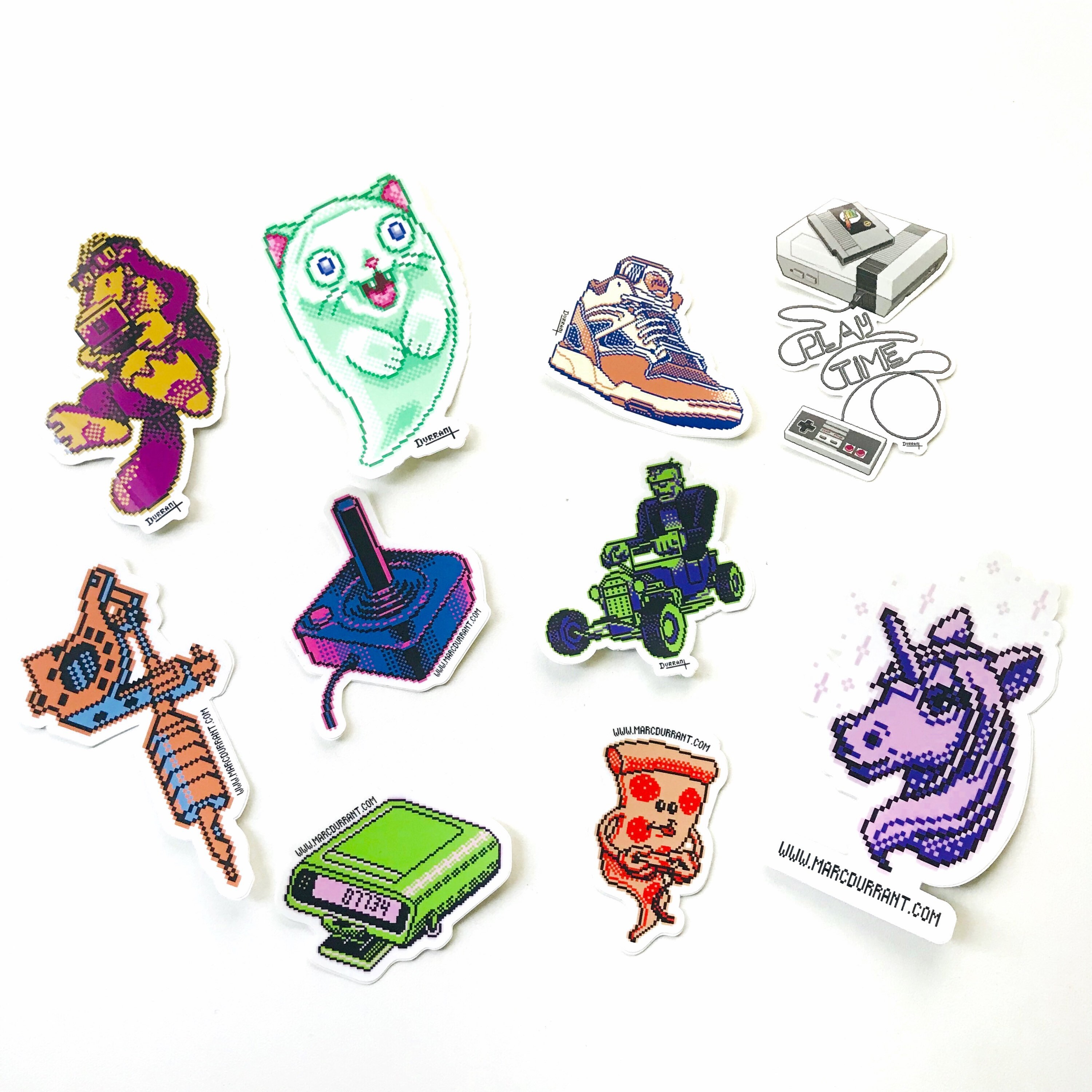 Pixel Sticker Pack 10 pcs | Etsy