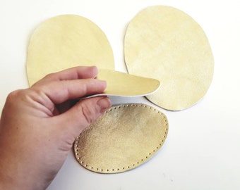 Golden stars leather star patches gold elbow patches 1 set | Etsy