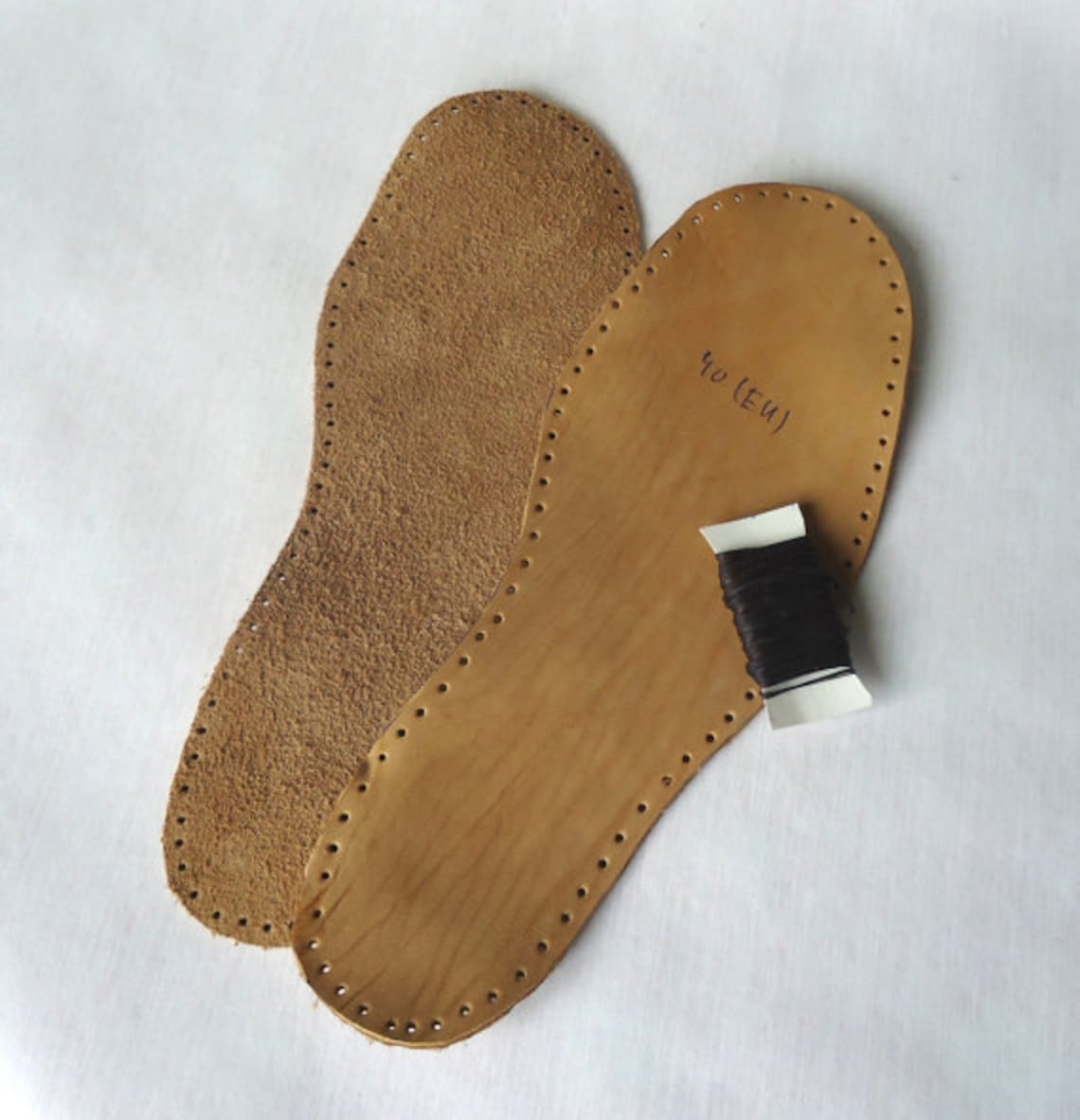 Leather Soles, Pre-punched Soles for Slippers, Size 36EU-40EU, Slipper ...