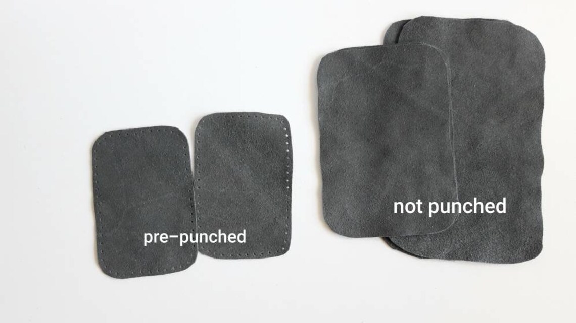 Suede Elbow Pads, Gray Rectangular Leather Sew on Patches - Etsy