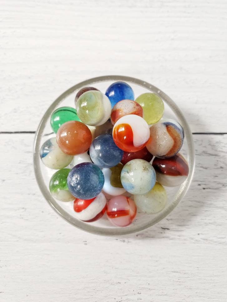 Mixed Lot of 25 Vintage Marbles 1950's to 1970's - Etsy