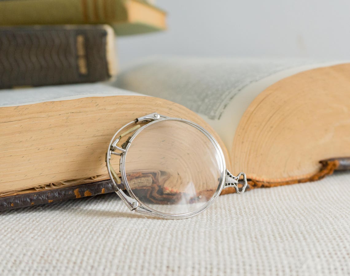 Antique Reading Glasses, 1/10 12K, Vintage Lorgnettes, Antique Pince ...