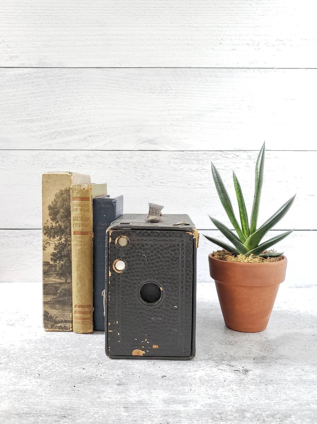 Vintage Kodak Brownie No. 2A Camera, Black Box Kodak 116 Film Brownie ...