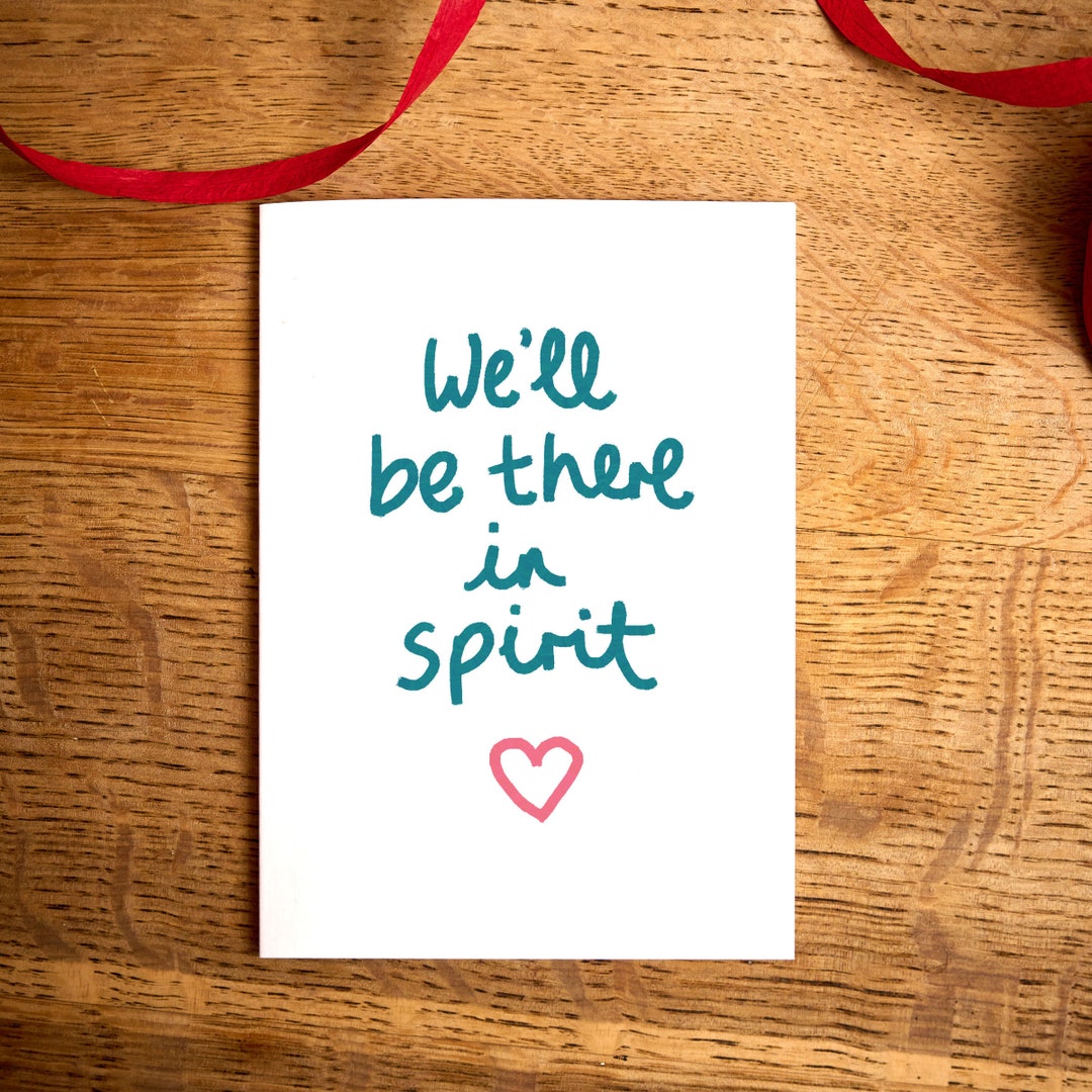 Sorry Card / We'll Be There in Spirit / Sorry We Can't Make It ...