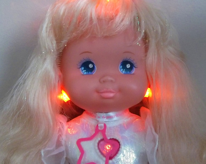 PJ Sparkles Starbrite Sparkles Doll - Vintage Mattel Light up Doll - Etsy