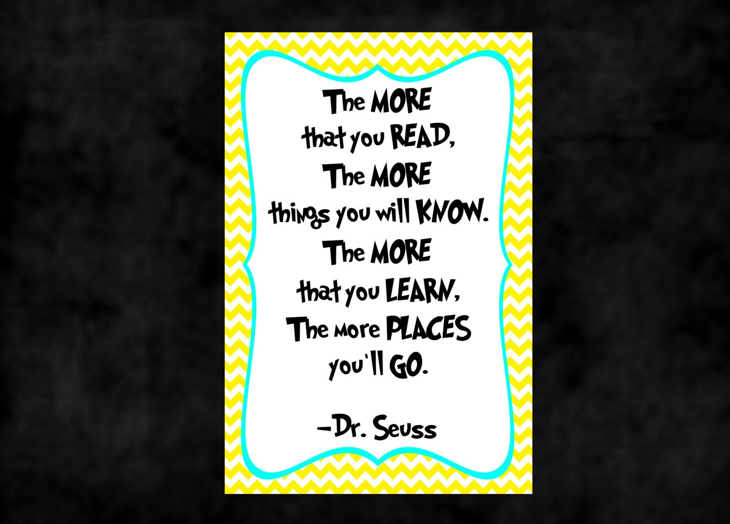 Dr. Seuss Quote Print Classroom Poster or Nursery Print - Etsy