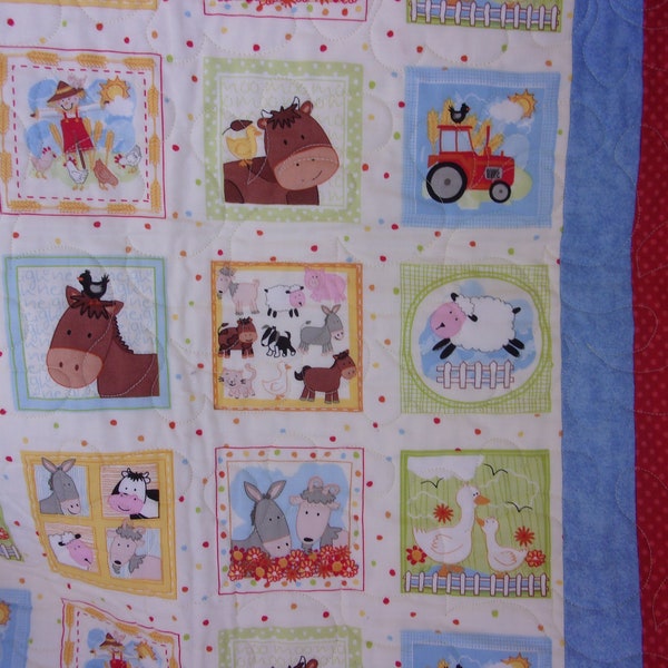 Farm Animals Quilt - Etsy