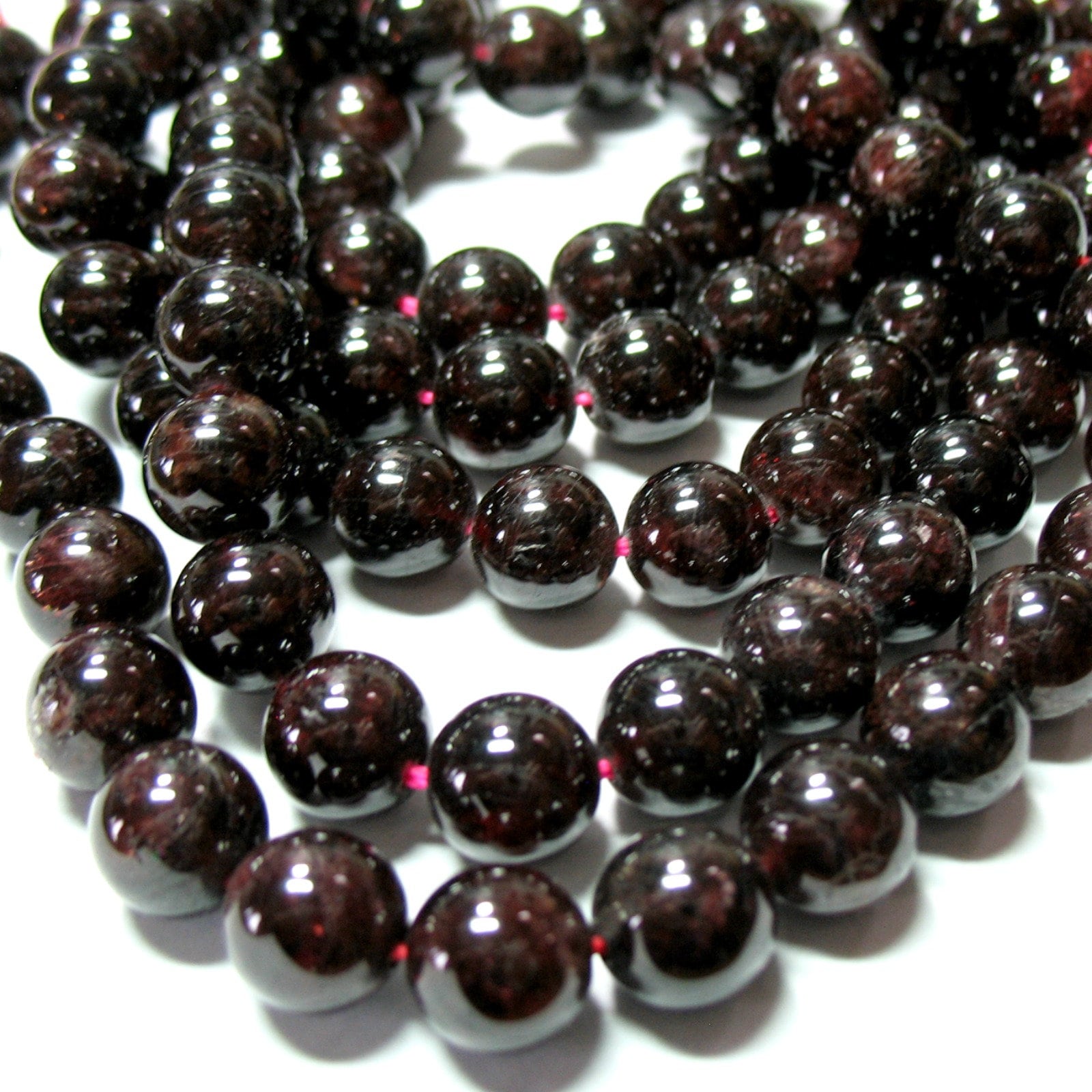 Garnet 10mm Round Beads 16 Strand Dark Red Garnet - Etsy