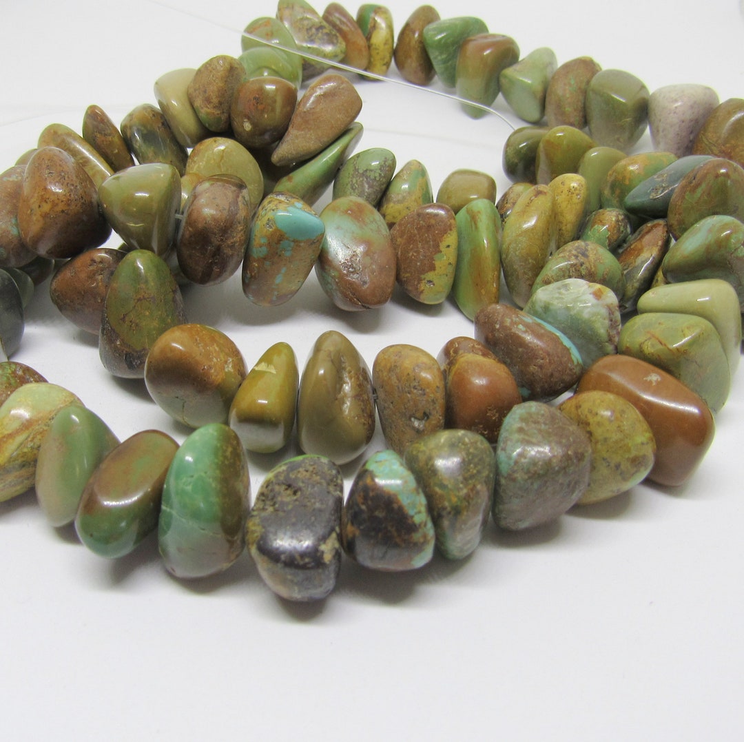 Natural Green Turquoise 12-22mm Nugget Beads 10 Beads or 16 - Etsy