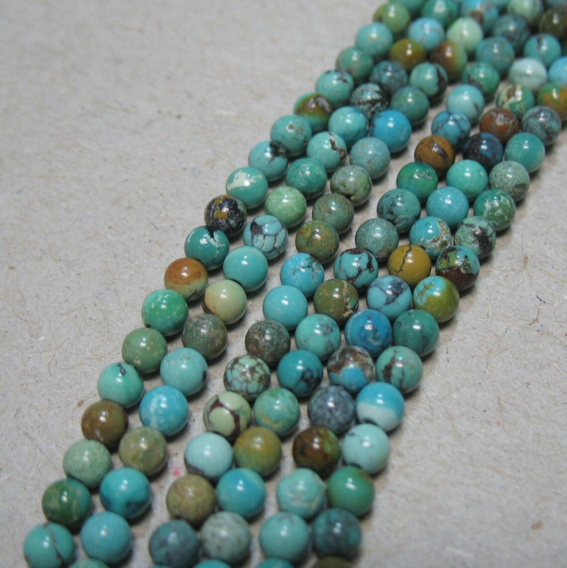Natural Turquoise Beads 3mm Round Genuine Turquoise Beads - Etsy