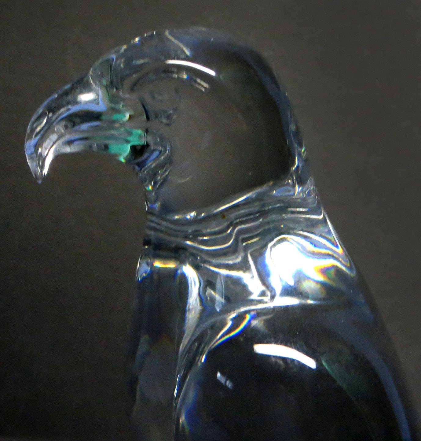 Vintage Baccarat Crystal Raptor Falcon Eagle Bird 10 - Etsy
