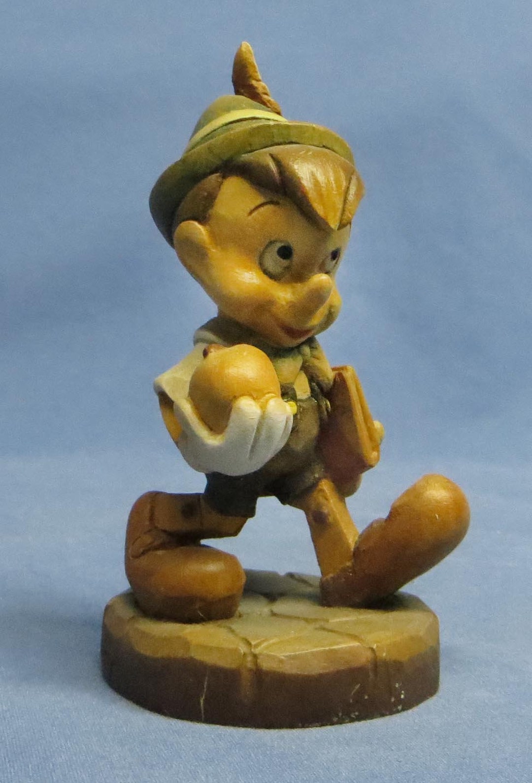 Rare Vintage Disney Anri 1988 Pinocchio Going to School Statue 4 Wood ...
