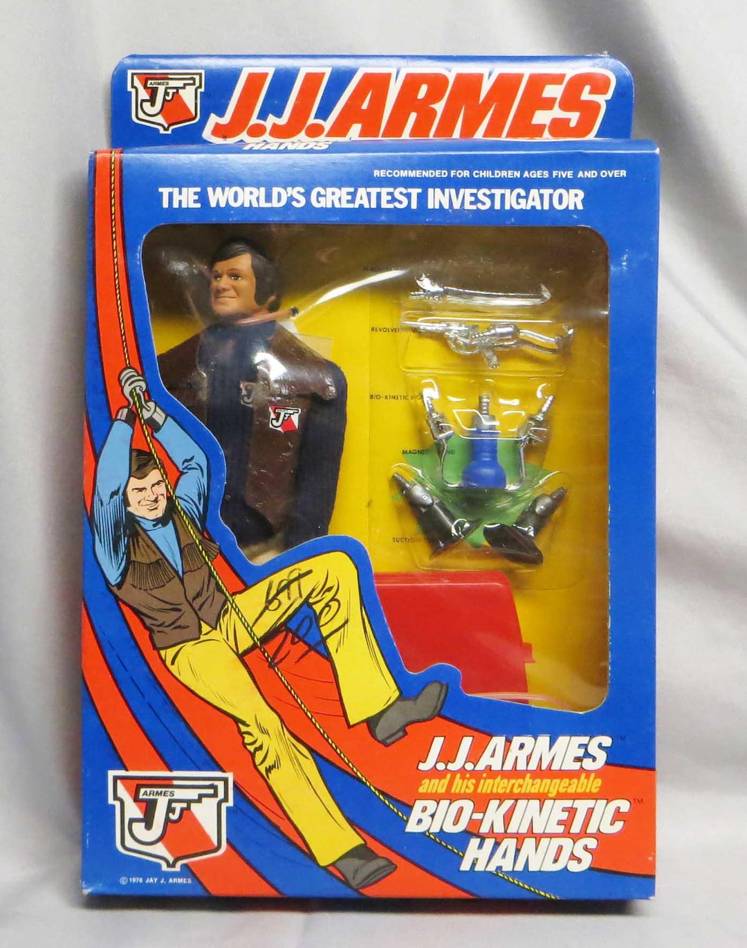 Vintage Original 1976 Ideal J. J. Armes Bio-kinetic Hands Action Figure ...