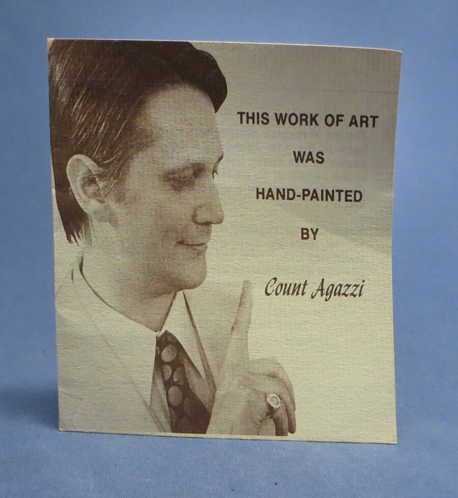 Vintage Count Angelo Agazzi Reverse Painting Nude on Glass Plate Hard ...