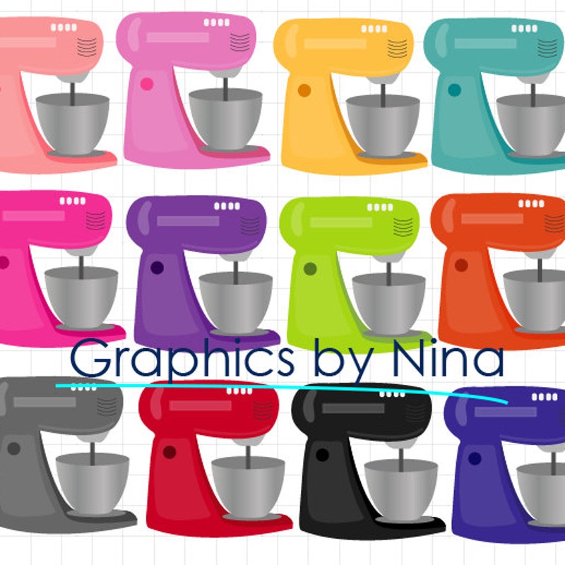 Stand Mixer Clipart - Etsy