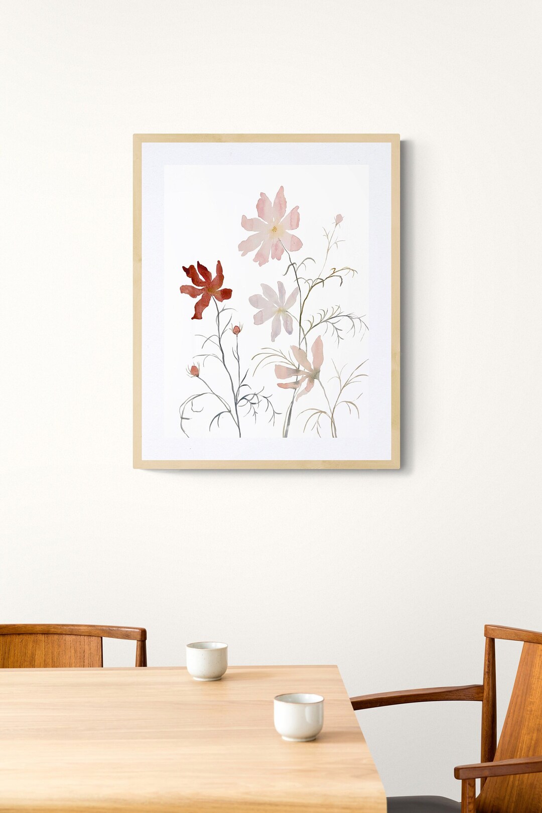 Cosmo No. 5 . Original Watercolor Painting . Minimalist Modern ...